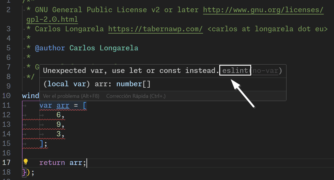 Estándares Wordpress Para Javascript Y Css En Vsc Taberna Wp